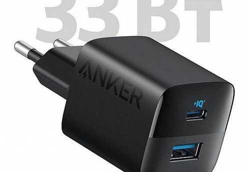 Сзу адаптер anker 323 USB-C/USB-A 33W (A2331), чер