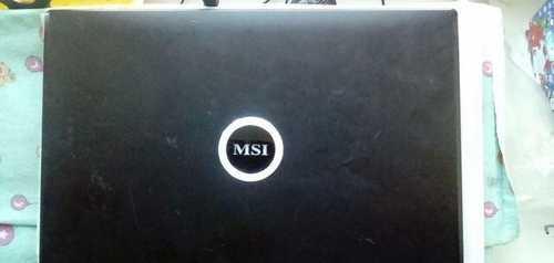 Ноутбук MSI MS-163D на запчасти или ремонт