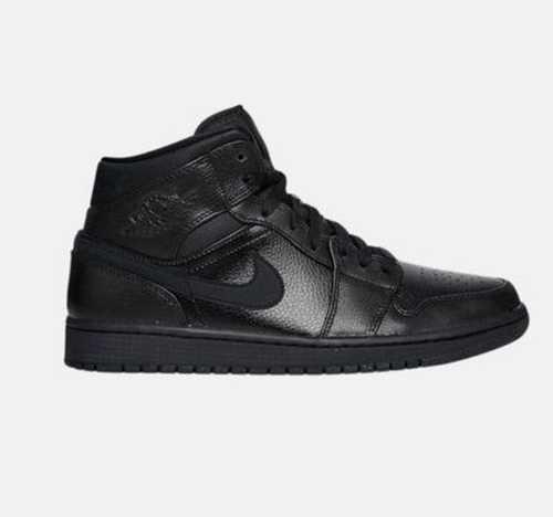 Nike air jordan 1 retro mid black 554724-030 2015