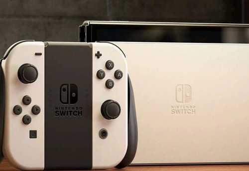 Nintendo switch oled прошитая 64+256gb