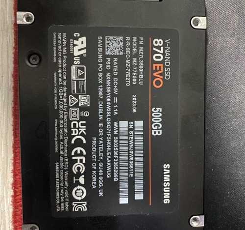 Ssd samsung 870 evo 500gb