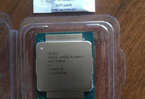 Процессор Intel Xeon E5 2666 V3 с термопастой
