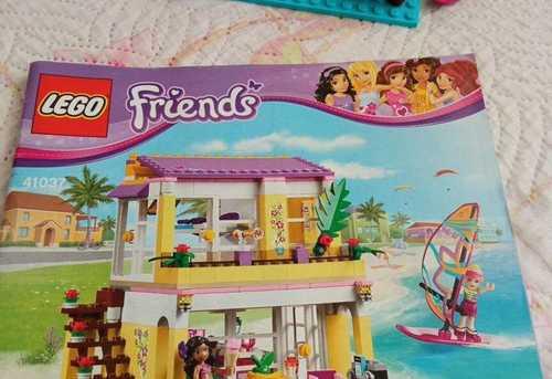 Lego Friends пляжный домик Стефани