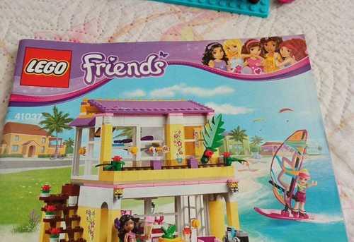 Lego Friends пляжный домик Стефани