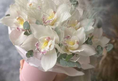 Коробочка с орхидеями, цимбидиум