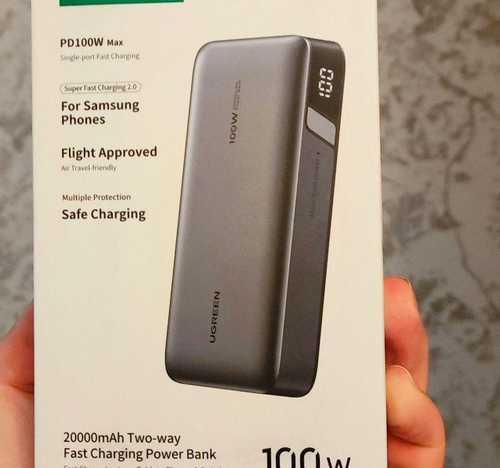 Крутой повербанк 100 Вт Ugreen 20000mah