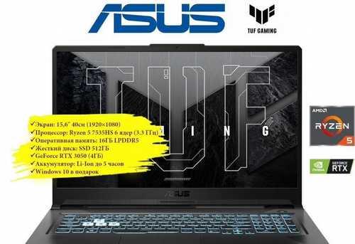Игровой ноутбук 15.6" ASUS TUF Gaming A15 FA506IC, 512 ГБ, Ryzen 7 4800H, RAM 16 ГБ, GeForce RTX 3050 4 ГБ