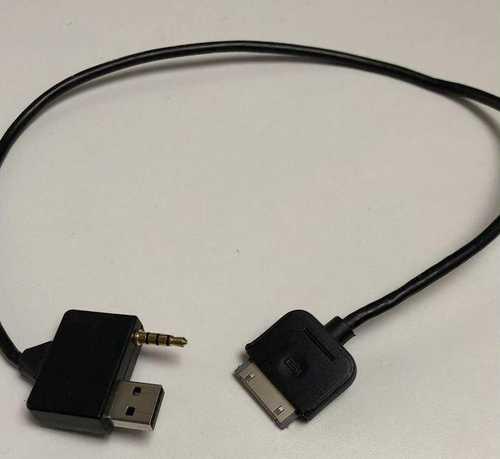 Переходник USB + mini-jack to Apple Dock