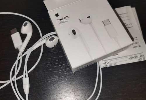 Наушники apple earpods USB-C