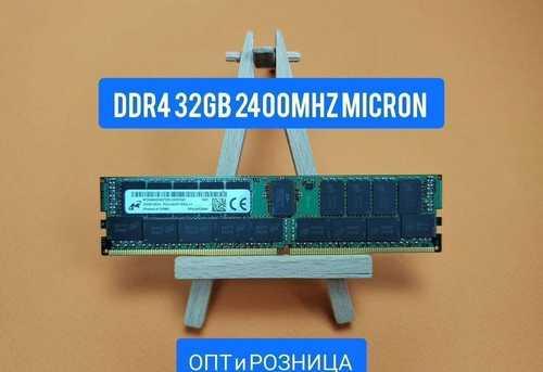 Серверная DDR4 32GB 2400 MHz ECC REG micron