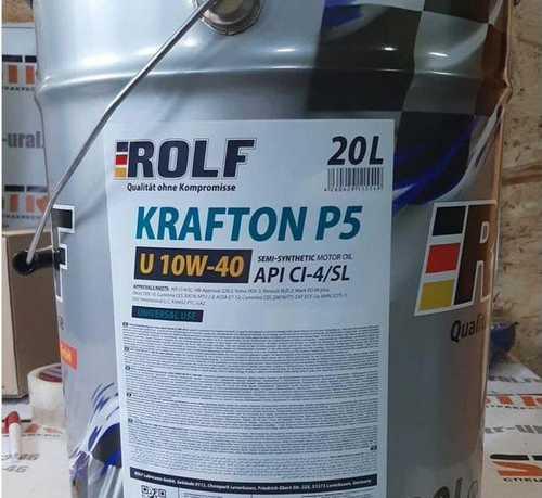 Масло моторное rolf krafton P5U 10W40 (20л)