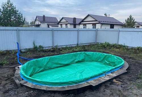 Тент зимний Лагуна для овального бассейна 4 х 2 м