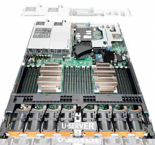 Сервер Dell R640 10*2.5 2*8160 64GB H740pm 2*750W EMC PowerEdge R640 1U Б/У