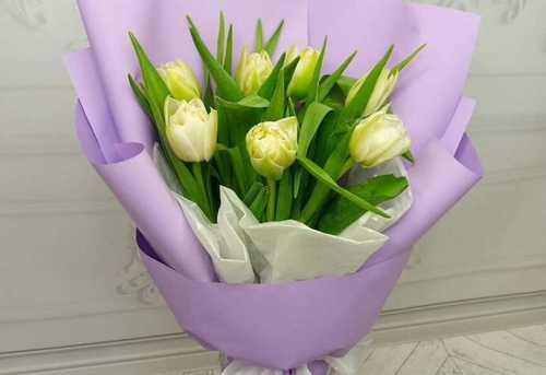 Букет зеленые тюльпаны Доставка цветов