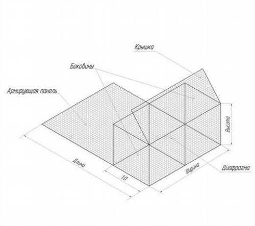 Габионы с армирующей панелью (Террамеш)