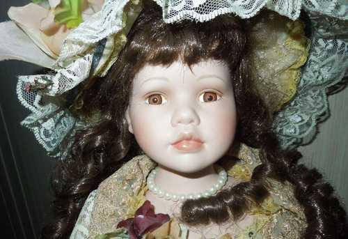 Кукла фарфоровая Njsf 1980-е года винтажная