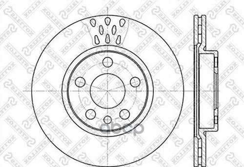 6020-1923V-SX диск тормозной передний Fiat Bra