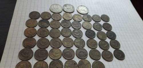 Монеты СССР. 1 коп. 1952-1991г. и 15 коп