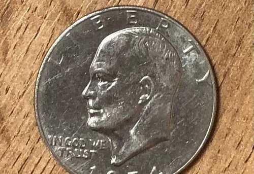 Монета 1 доллар США 1974 года (Эйзенхауэр)