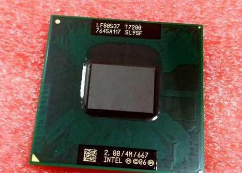 Intel Core2 Duo T7200 2.00 GHz 34W для ноутбука