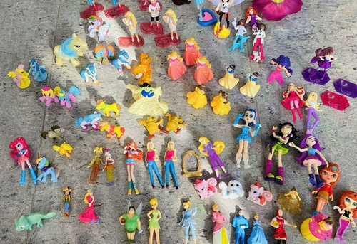 Барби и принцессы, пони киндер игрушки