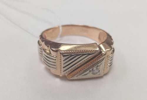 Золотое кольцо с фианитом (49440)