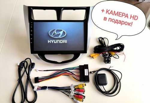 Магнитола Hyundai Solaris + камера