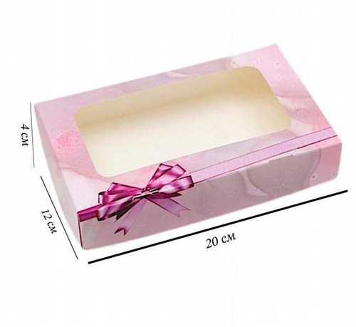 Коробка для десертов «Бантик», 20х12х4 см