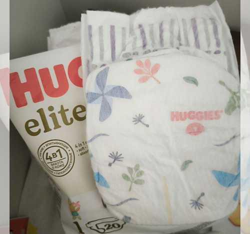 Подгузники huggies elite soft 1