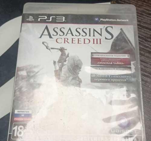 Диск игры Assassin's creed 3 на ps3