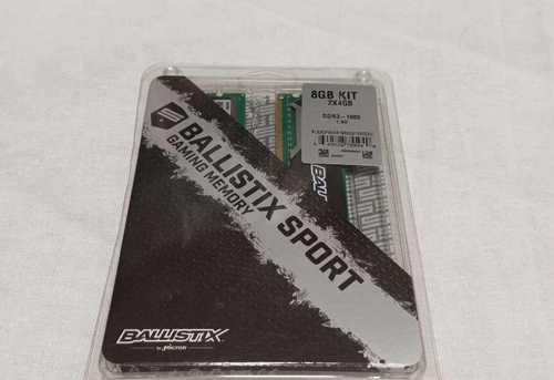 Оперативная память ddr3 2x4gb ballistix sport