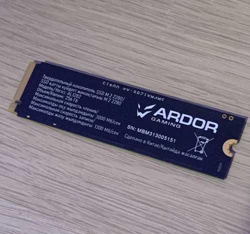 SSD ardor gaming M.2 nvme 256Gb