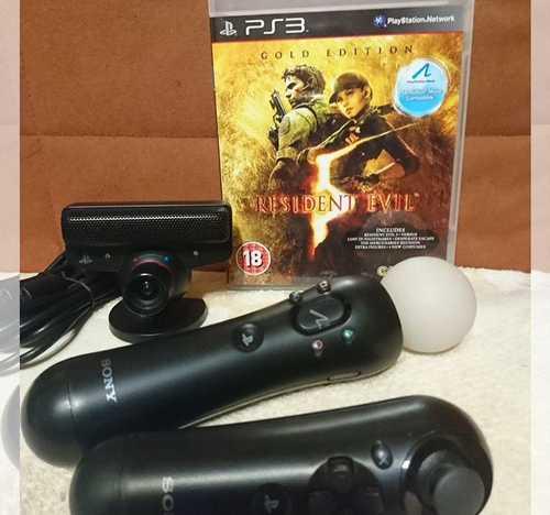 Комплект игры Resident Evil 5 Для playstation move