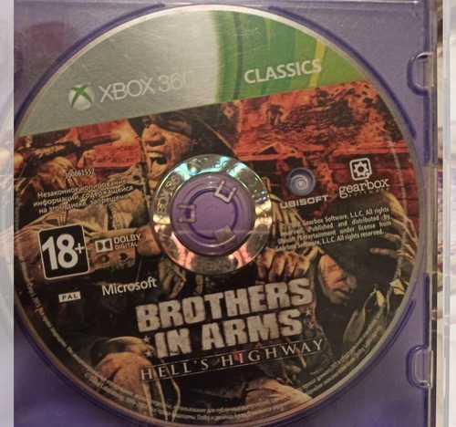 Xbox 360 Brothers in Arms лицензия