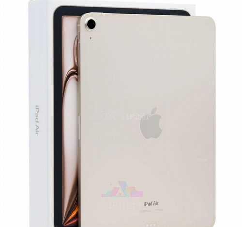 Новый iPad Air 6 (2024) 11 дюймов Wi-Fi   Cellular 128gb Starlight (Сияющая звезда)