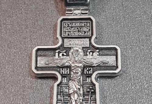 Серебряный православный крест