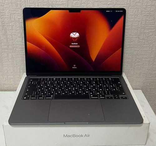 Mac book air 13 (2022) m2 100% 13 цикл