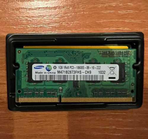 Оперативная память samsung DDR3 1 gb SO dimm