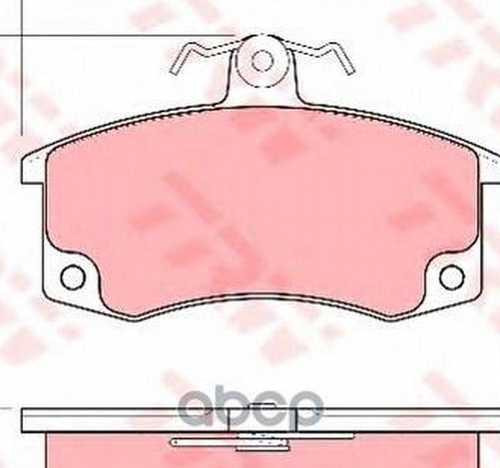 Колодки тормозные дисковые перед TRW GDB1446 лада