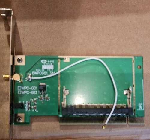 Адаптер Mini-PCI - PCI с переходником u.Fl