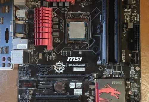 I7-4790K Intel 4000Mhz MSI B85-G43 gaming озу 16GB