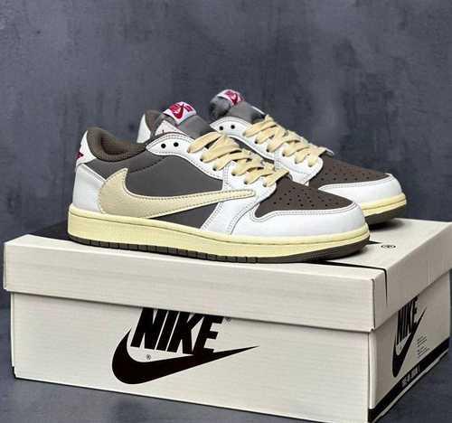 Кроссовки nike air jordan 1 low travis scott