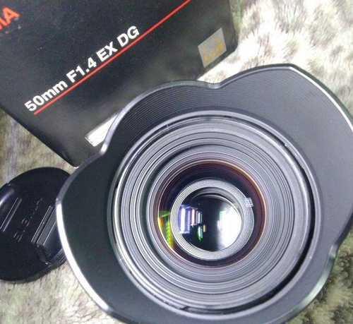 Объектив Sigma 50mm. f1,4 для Canon