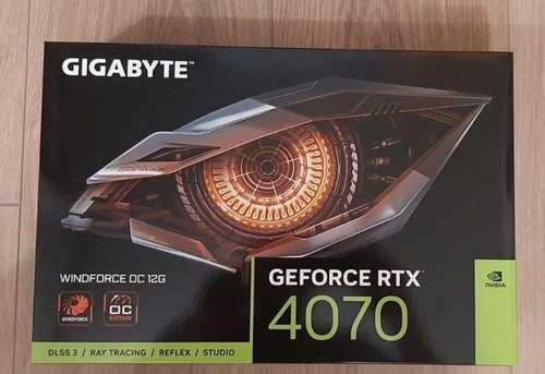 Gigabyte RTX 4070 Windforce OC 12GB