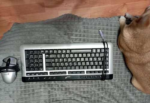 Клавиатура и мышка для компьютера фирмы Genius