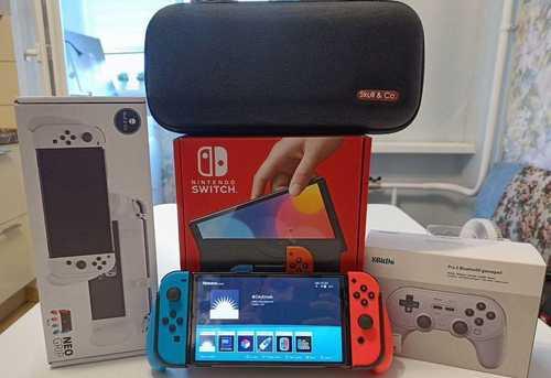 Прошитая Nintendo Switch oled 256 GB