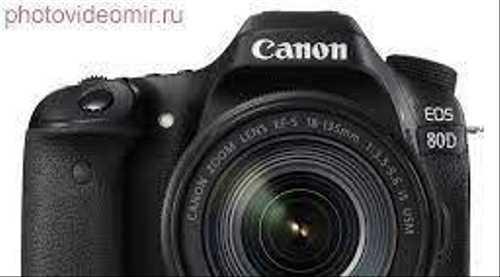 Canon EOS 80D kit 18-135 STM новый