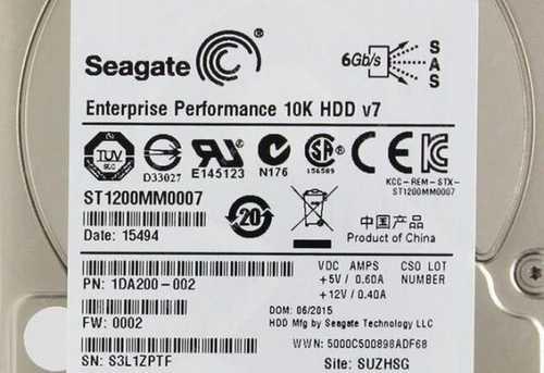HDD серверный 1,2 TB dell 10K 6.0 Gbps