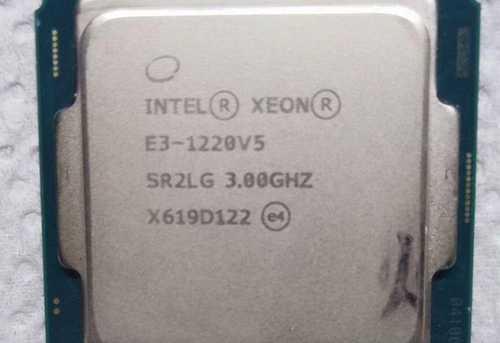 Процессор xeon e3 1220 v5 1151