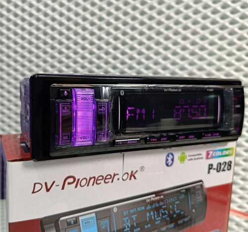 1din магнитола универсальная dv pioneer.OK p-028